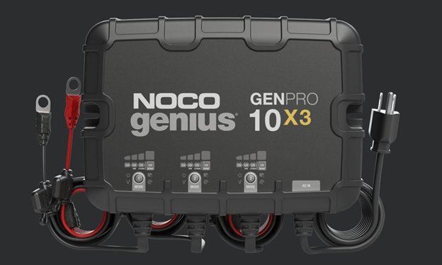 NOCO GENPRO10X3 12V 3-Bank, 30-Amp On-Board Battery Charger | eMarine