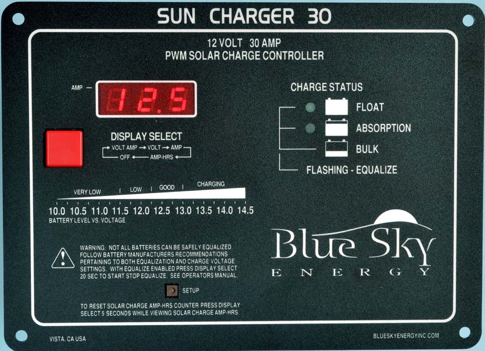 Blue Sky SC30 / SC30-LVD 12V-30A Solar Controller - | eMarine