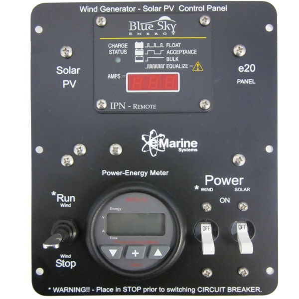 e20 Solar and Wind Control Panel 12 Volt 50 Amp - e Marine Systems ...